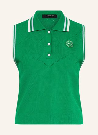 Marc Cain Strick-Poloshirt gruen