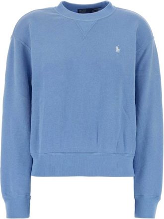 Polo Ralph Lauren Femme, Sweatshirts et sweats &agrave; capuche, Bleu, Taille: 42 FR Cotton Blend SweaT-shirt