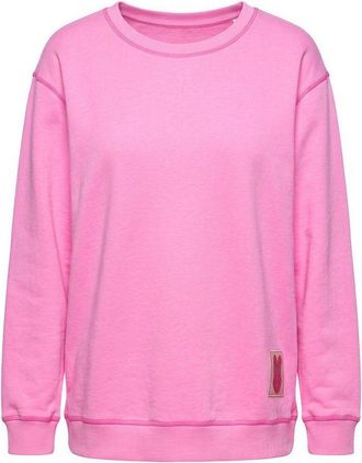 Ulla Popken Sweater Sweatshirt Ziern&auml;hte Oversized Rundhals Langarm