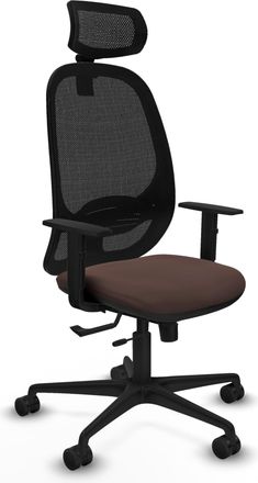 Piqueras y Crespo B&uuml;rostuhl Cilanco mit 1D-Armlehnen, h&ouml;henverstellbarer Lendenwirbelst&uuml;tze und h&ouml;henverstellbarem Kopfteil und Neigungsverstellung, ausgestattet mit Sy