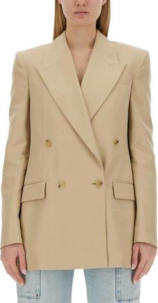 Stella McCartney Femme, Vestes, Beige, Taille: 38 FR Blazer Crois&eacute;