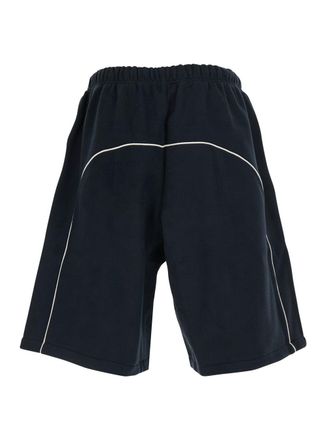 Fear of God Mens Bermuda Shorts Active Trace Relaxed Black Cotton