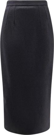 Dolce & Gabbana Schwarzer Rock mit Schlitz hinten - - Skirts - Damen - Schwarzk - S