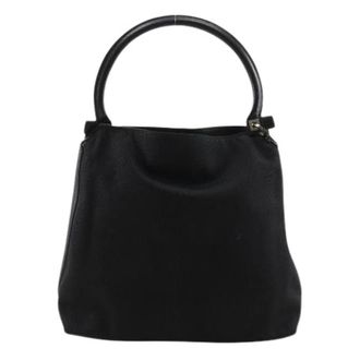 Ferragamo Sac &agrave; main en toile Pre-owned - Femme - Pre-owned - Noir - Taille: ONE Size