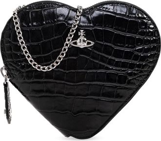 Vivienne Westwood Femme, Sacs, Noir, Taille: ONE Size Heart Crossbody