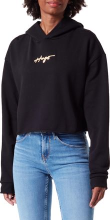 HUGO BOSS Damen Dephana_1 Sweatshirt, Black1, L EU