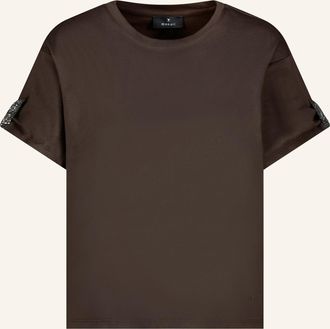 Monari Monari T-Shirt Mit Schmucksteinen braun