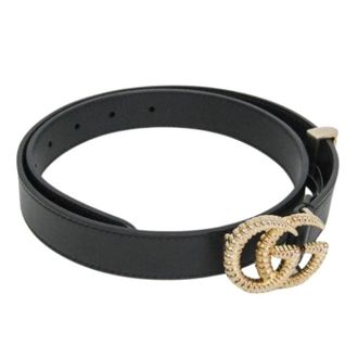 Gucci Pre-owned Torsion Double G 524103 - - Pre-owned - Damen - Schwarzk - ONE SIZE