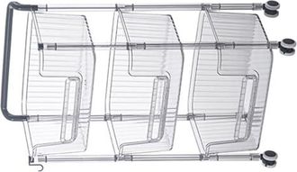 Generic Qcwwy Chariot de Rangement Roulant en Plastique, Organisateur Mobile, &eacute;tag&egrave;res &agrave; Plusieurs Niveaux pour Les Organisateurs de Blanchisserie &agrave; Domicile,