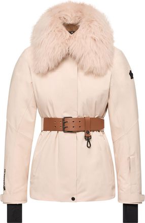 Moncler Moncler Vizelles Shearling-trimmed Ski Jacket, Women, Pink, Size: 00
