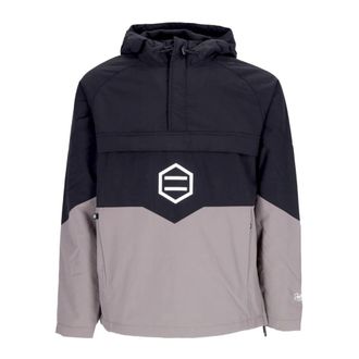Dolly Noire Schwarz/Wei&szlig;er Anorak mit Fleecefutter - - Sport - Herren - Schwarzk - XL