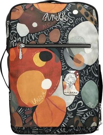 Anekke | Sac à dos de voyage femme Alma | Sac synthétique femme poche ordinateur intégrée | 30 x 43 x 17 cm | Multicolore