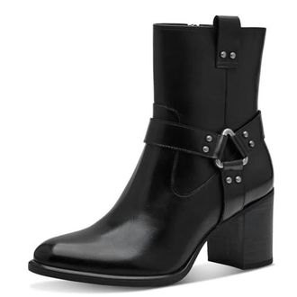 Marco Tozzi Bottines Zipp&eacute;es pour Femme 2-25393-43 Botte Tendance, Noir, 42 EU