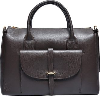 Anna Luchini Kastanienbraun Rindsledertasche