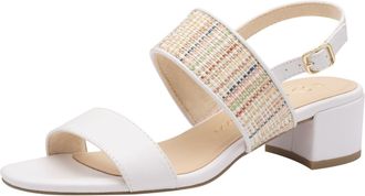 Marco Tozzi Damen Sandalen mit Absatz Elegant Vegan, Wei&szlig; (White Comb), 37 EU