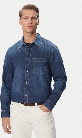 Tommy Jeans Jeanshemd DM0DM23390 Blau Regular Fit