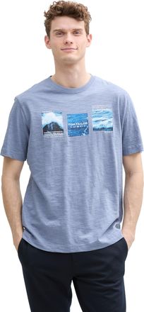 Tom Tailor Henley T-Shirt aus Baumwolle, Peachy orange, XXXL