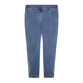 Fiorella Rubino Skinny Jeans mit leuchtender Applikation - - Jeans - Damen - Blau - XL