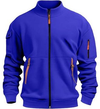 Generic Sweat San Capuche pour Homme, avec Demi-Fermeture &Eacute;clair, Grandes Tailles, Confortable, D&eacute;contract&eacute;, pour La Vie Quotidienne, pour Le Travail en Plein