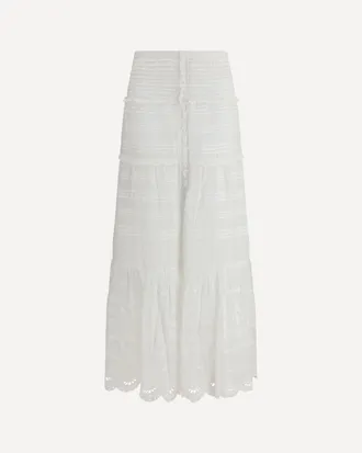 Isabel Marant Paoline Long Cotton Skirt Female 36
