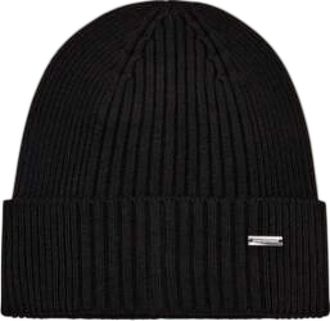 Michael Kors Homme, Accessoires, Noir, Taille: ONE Size Rib Knit Beanie