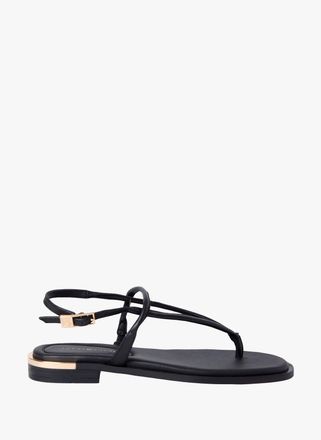 Tommy Hilfiger Sandales plates Ilary en cuir