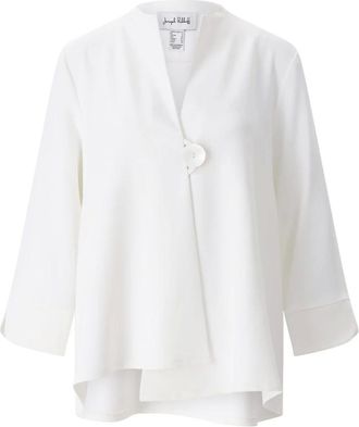 Joseph Ribkoff Femme, Blouses et Chemises, Blanc, Taille: 44 FR Twill Swing Jacket