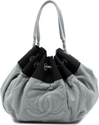 Chanel Shopper - Lambskin Stretch Spirit Cabas Tote - Gr. unisize - in Grau - f&uuml;r Damen