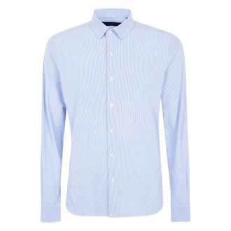 Roberto Ricci Design Rrd, Homme, Chemises, Bleu, Taille: XL Oxford Jacquard Stripe One Shirt