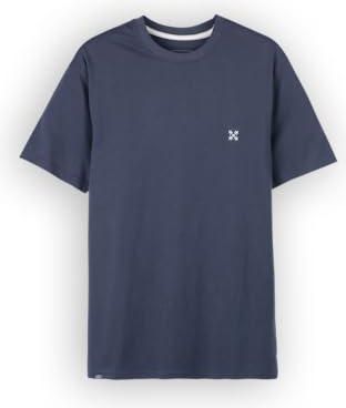 Oxbow Tee-shirt uni brodérie 4flo TEBAZ Hiver 2025 Manches courtes, Col rond, Uni