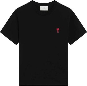 Ami Homme, Tops, Noir, Taille: XL T-shirt Girocollo Manica Corta