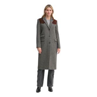 The Kooples Karierter Einreiher-Mantel - - Coats - Damen - Grau - L