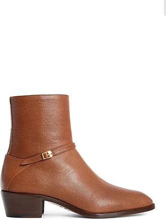 Valentino Garavani Homme, Chaussures, Brun, Taille: 40 EU Bootie Capretto