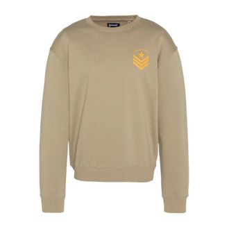 Schott NYC Schott Nyc, Homme, Sweatshirts et sweats &agrave; capuche, Beige, Taille: XL SweaT-shirt &agrave; Logo Imprim&eacute;