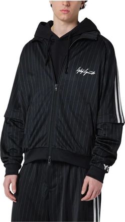 Yohji Yamamoto Homme, Sweatshirts et sweats &agrave; capuche, Noir, Taille: L Basketball Track Top