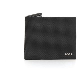 HUGO BOSS Geldb&ouml;rsen- und Kartenetui-Geschenkset aus gepr&auml;gtem Leder - - Accessories - Herren - Schwarzk - ONE SIZE