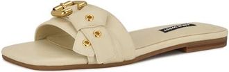 Nine West Sandales plates Missj pour femme, Crème 150, 36.5 EU