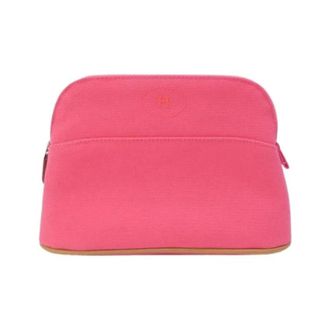 Herm&egrave;s Pre-owned Bolide Canvas Pouch - - Pre-owned - Damen - Rosa - ONE SIZE