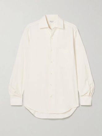 Loro Piana Chemise En Soie Andre - Blanc cassé