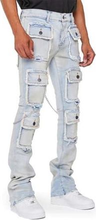 Generic Jean en denim de style vintage avec poches, coupe confortable, tissu doux pour les sorties décontractées et les pantalons de plage, bleu, XL