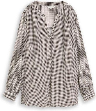 Tom Tailor Langarmbluse Blusen & Shirts Plus Size - Bluse aus Viskose