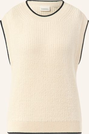 Comma Comma Pullunder weiss