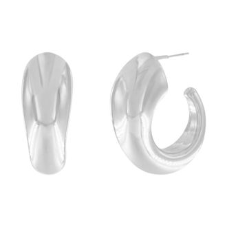 Dansk Copenhagen Femme, Accessoires, Gris, Taille: ONE Size Courage Waterproof Chunky Curve Earring