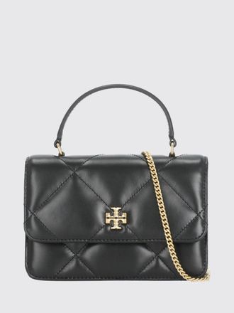 Tory Burch Kira Mini-Tasche aus gestepptem Leder mit Double T-Logo und Kettengurt