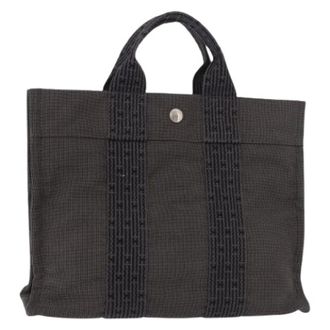 Herm&egrave;s Pre-owned Vintage Canvas Tote Bag - - Pre-owned - Damen - Schwarzk - ONE SIZE