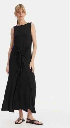 Emporio Armani Sommerkleid EW003413 AF20240 UC001 Schwarz Regular Fit