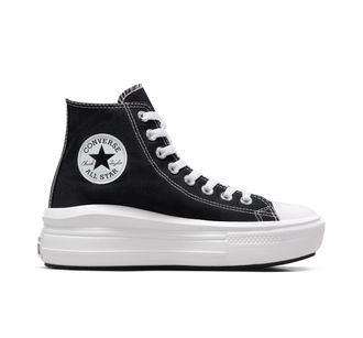 Converse Chuck Taylor All Star Move Platform Hi Sneaker f&uuml;r Damen, Schwarz/nat&uuml;rliches Elfenbein/Wei&szlig;, 40.5 EU