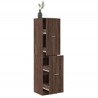vidaXL vidaXL Armoire apothicaire ch&ecirc;ne marron 40x41x174,5 cm bois ing&eacute;nierie