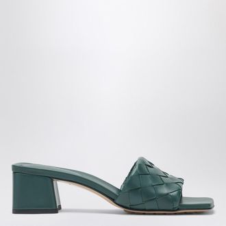 Bottega Veneta Parco-Mules in Smaragdgr&uuml;n