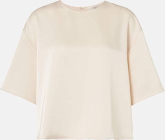 Leset Oversize-Top Barb aus Satin